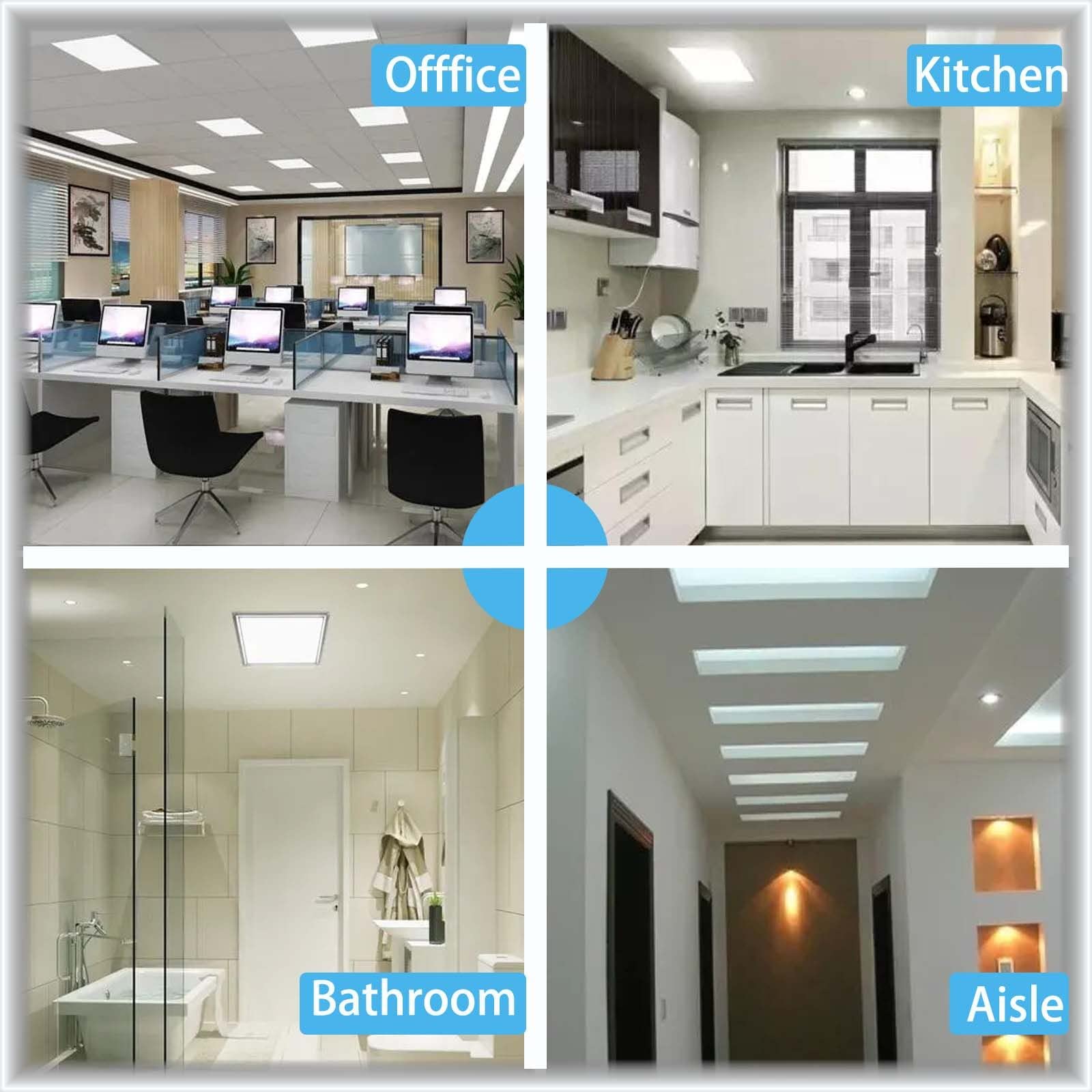 40 Pack T8 U Bend LED Tube Light Fixture,LED U Shaped Bulbs,2x2FT 24W(50W Equivalent),6000K Daylight White,G13 Base Dual-End Powered,Ballast Bypass,LED Bulb Clear Cover 100-277V(24w Clear, 40 Pack)