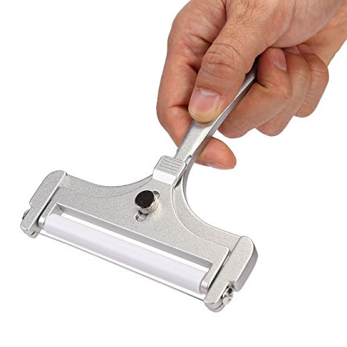 Cheese Slicer with Wire, WarmHut Stainless Steel Cheese Slicer Set and Cheese Cutter Plane for Soft, Semi-hard, Hard Cheeses Kitchen Tool, Set of 2