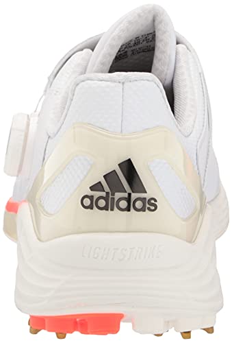 adidas Women's ZG21 BOA Golf Shoes, Footwear White/Core Black/Solar Red, 11