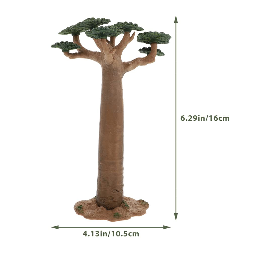 VOSAREA 2pcs Model Tree Mini Baobab Tree Train Scenery Architecture Trees Fake Trees Miniature Artificial Tree Fake Plants for DIY Crafts Supplies Zen Garden Sand Table