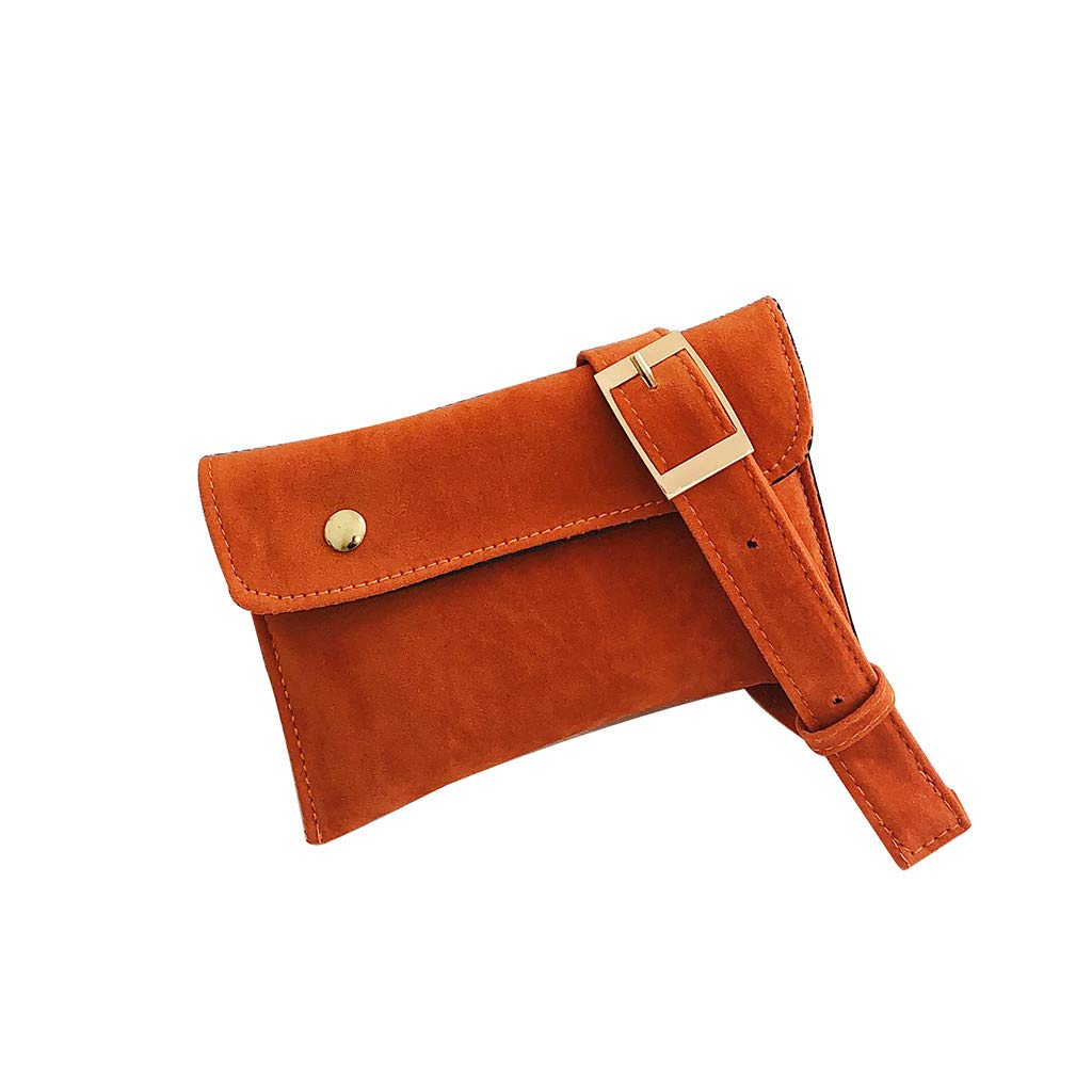 BOLUBILUY Women's Casual Wild Chest Bag Messenger Bag,Simple Solid Color Small Square Single Strap Pocket Bag