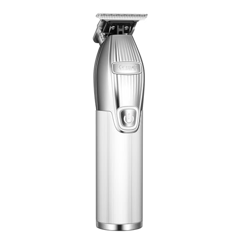 Kemei 0mm Baldheaded Hair Clippers for Men Professional Cordless Hair Trimmer Beard Trimmer with T Blade Zero Gapped Rechargeable Grooming Kit