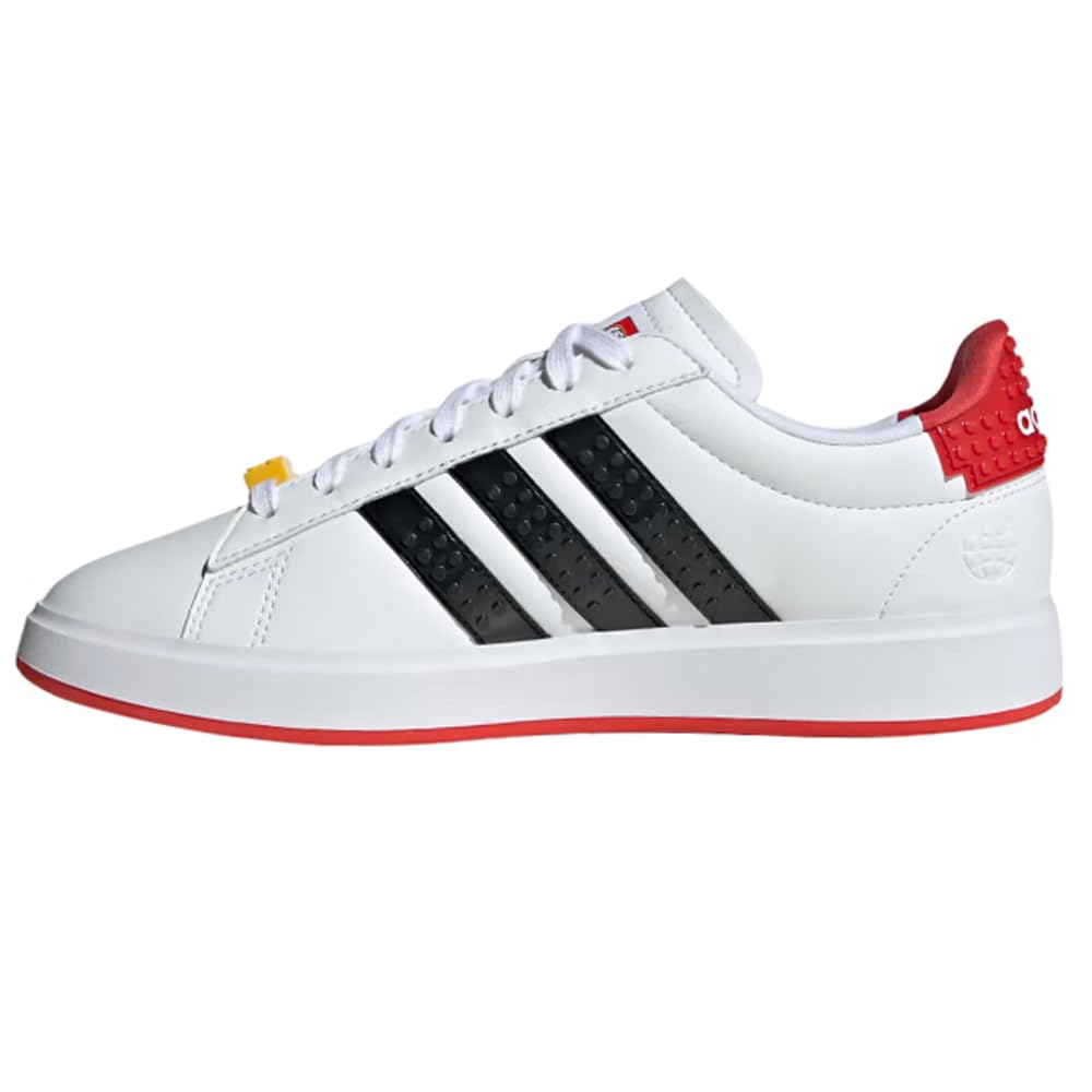 adidas Men's Grand Court x Lego® 2.0 Shoes, Future White/Core Black, 11 M US