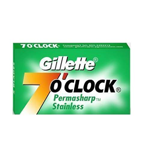 7 O'clock Super Stainless Double Edge Safety Razor Blades , 5 Count (Pack of 20)