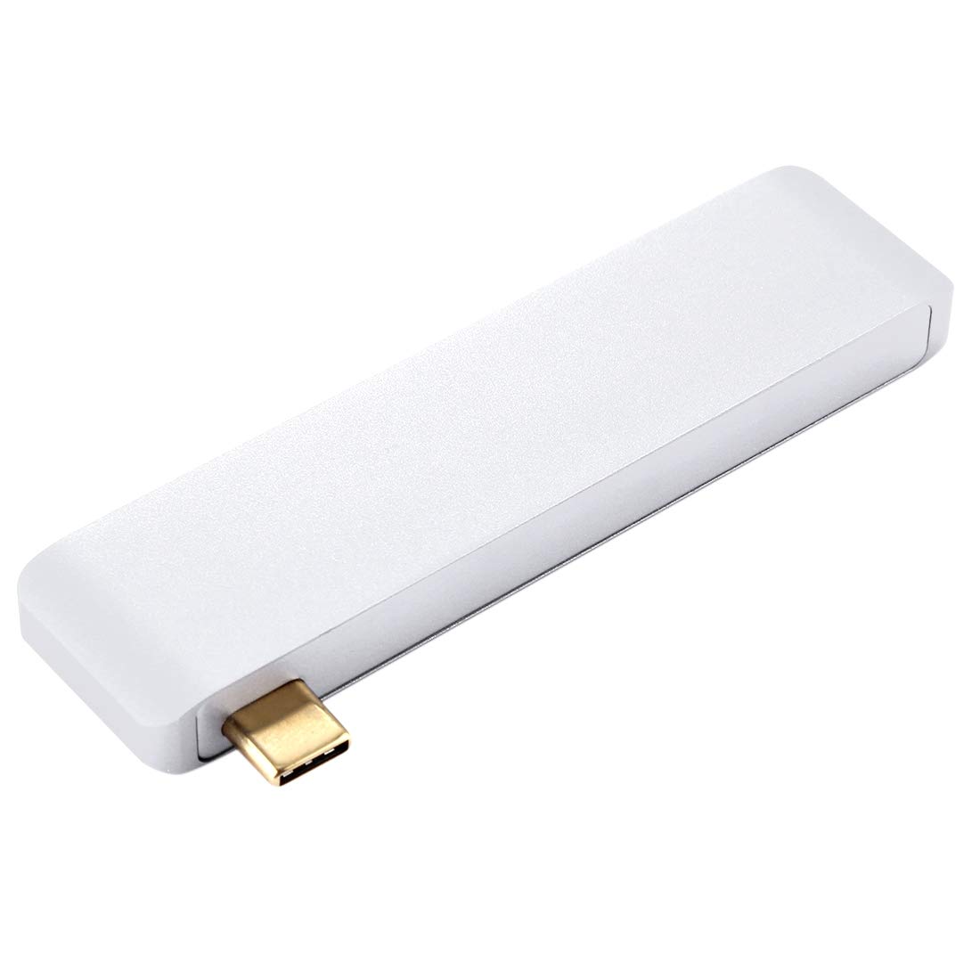 Jiali USB-C Hub Converter 5 in 1 Multi-Function Aluminium Alloy 5Gbps Transfer Rate USB-C/Type-C HUB Adapter with 3 USB 3.0 Ports & SD Card Slot & TF Card Slot for MacBook 2015/2016 / 2017(Grey)