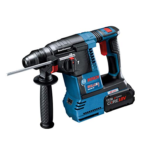 Bosch GBH18V-26K24A 18V Brushless SDS-plus® Bulldog™ 1 In. Rotary Hammer Kit with (2) CORE18V 8.0 Ah Performance Batteries