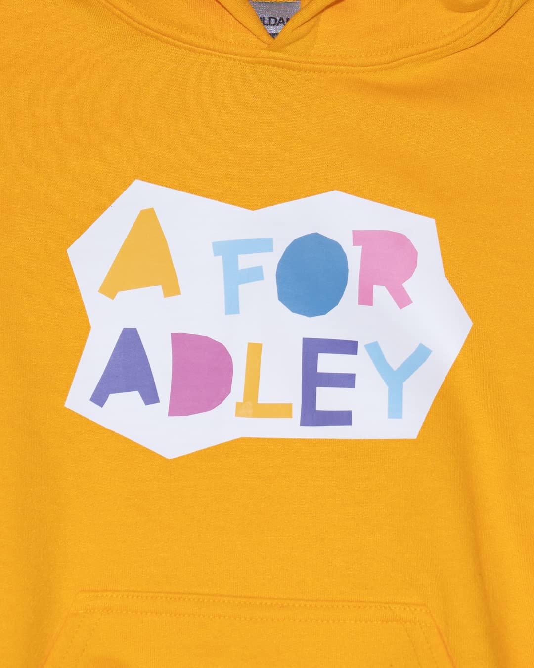 A FOR ADLEY Merch, Adley's Best Friends Forever Line Craft Logo Hoodie on Gold size Extra Large