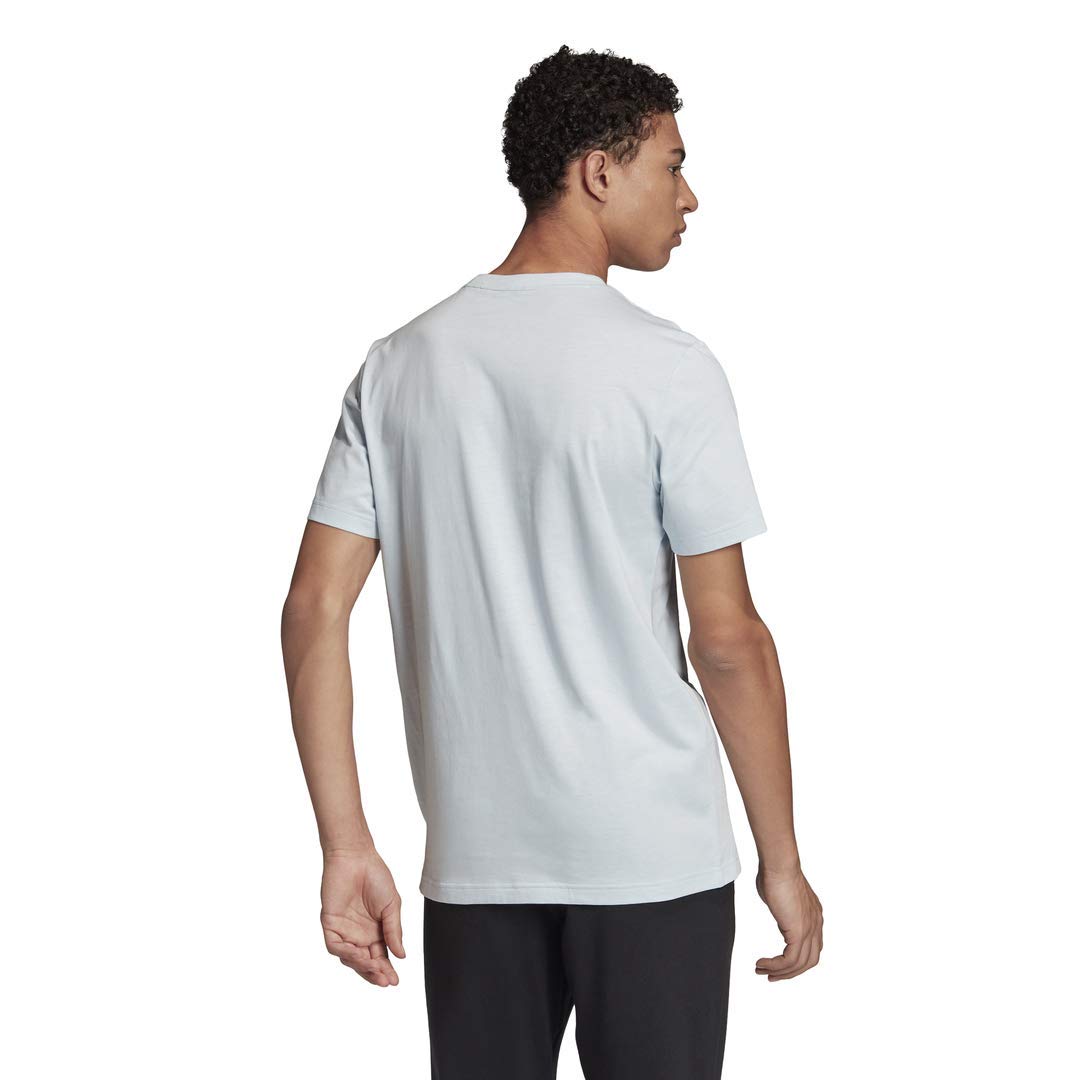 adidas Men's Must Haves Badge of Sport Tee Glory Green/White Small