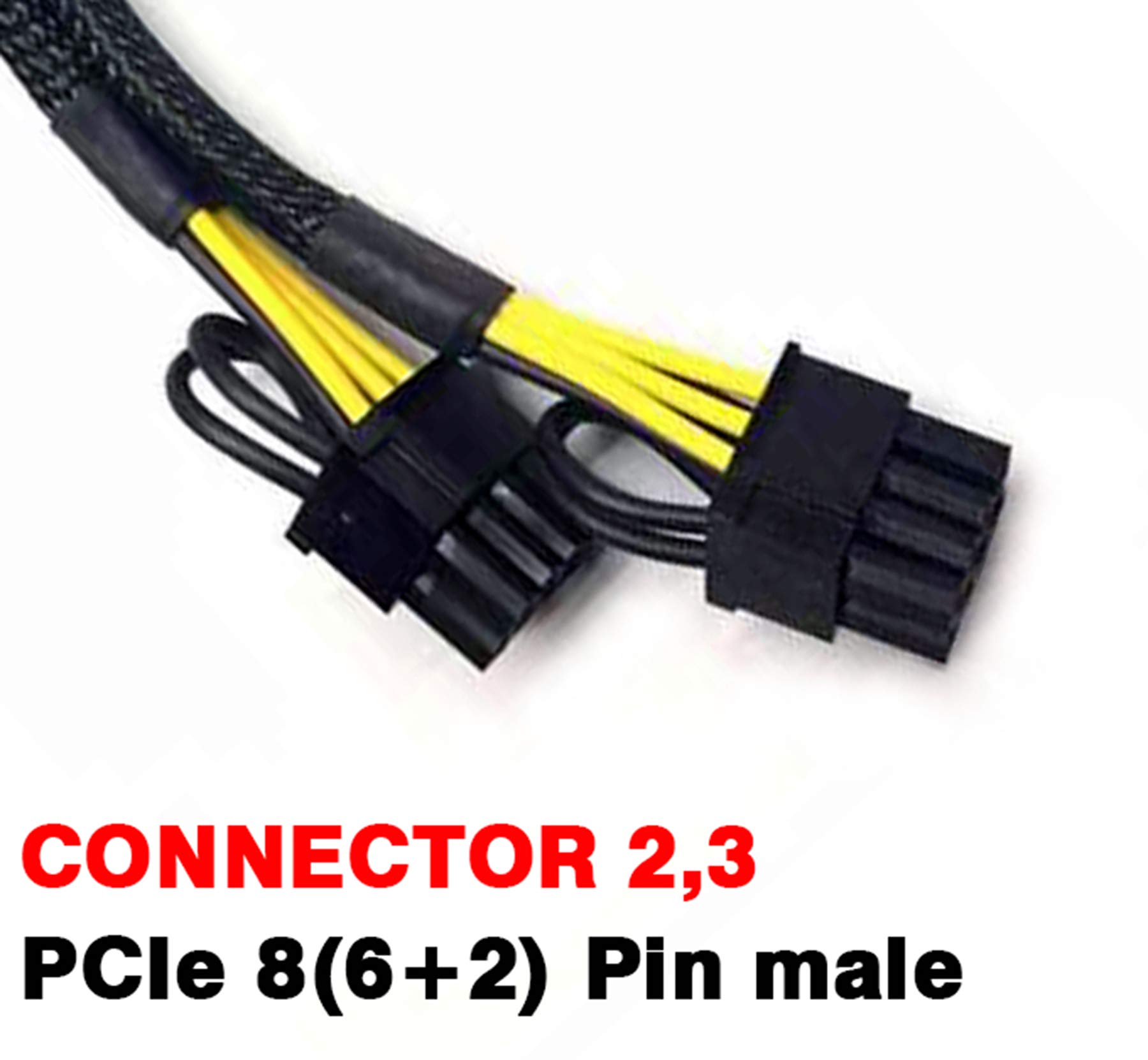 TeamProfitcom PCI-e 6 Pin to Dual PCIe 8(6+2) Pin Graphics Card PCI Express Power Adapter GPU VGA Y-Splitter Extension Cable Mining Video Card Sleeved Power Splitter 9 inches 18 AWG 6 Pack + Bonus