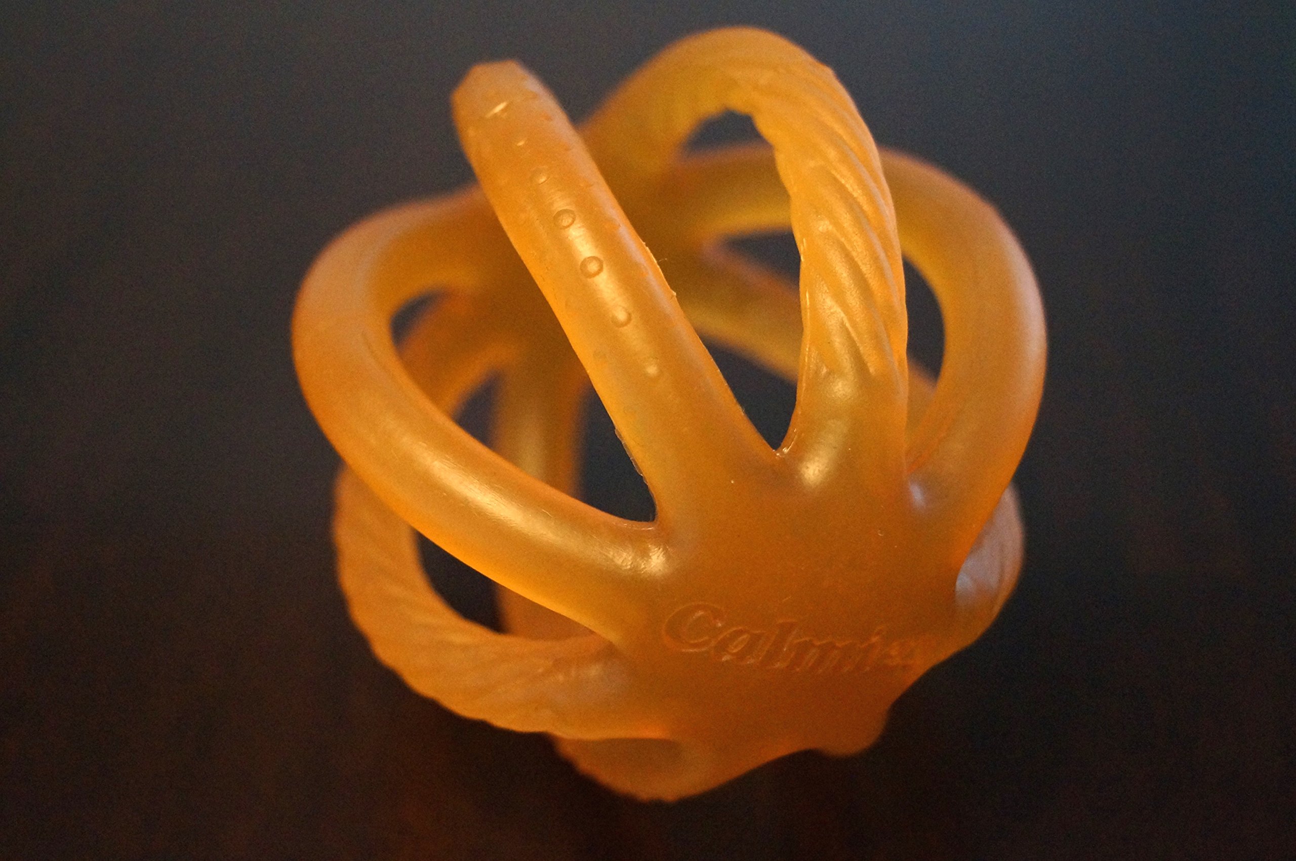 Calmies Teether for Babies Without BPA, 100 Percent Natural Rubber Toy for Infants, Plant Based, No Parabens, No PVC, and No Phthalates, Unscented