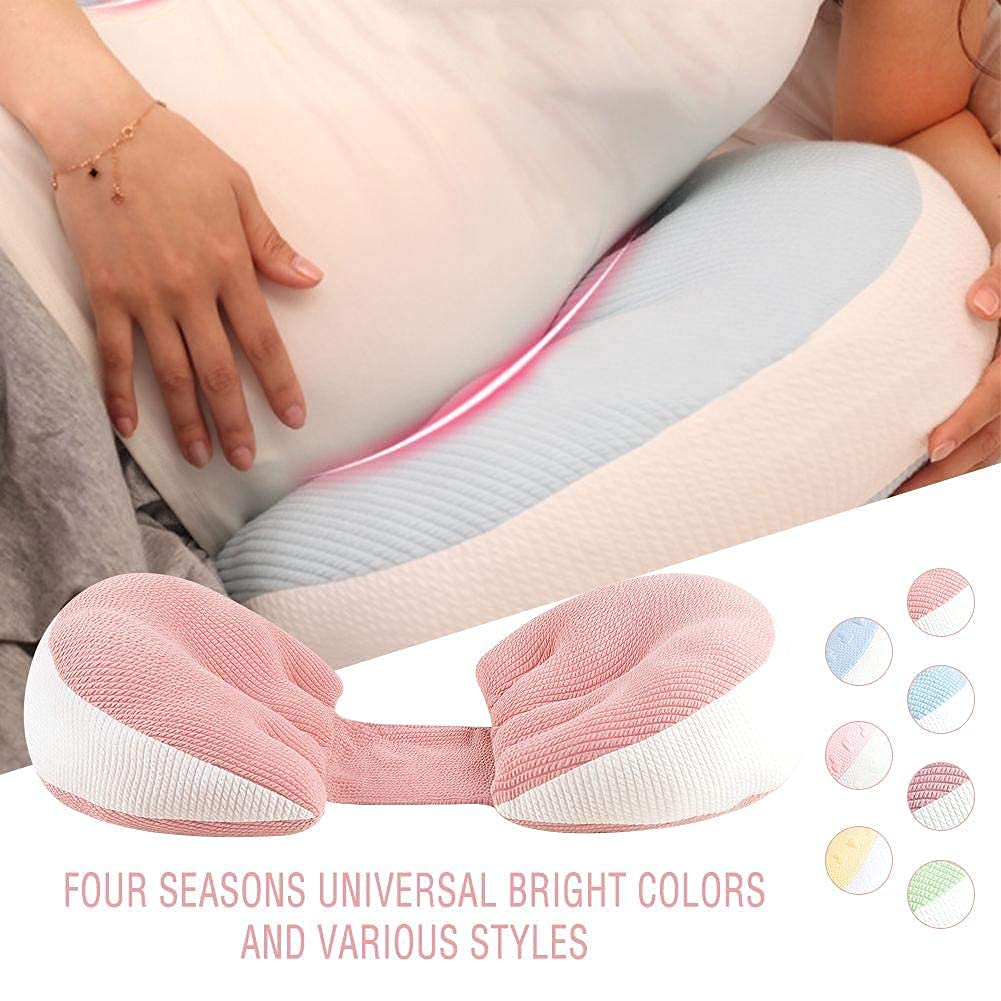 Side Sleeper Pregnancy Pillow, Side Sleeper Maternity Belly Support Pillow, Pregnancy Double Wedges for Body, Belly, Back Support, Maternity Pillow with Detachable Wedges