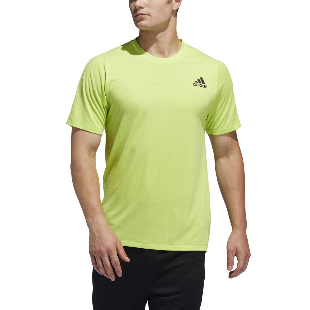 adidas Men's Freelift_Sport Prime Heather Tee Semi Solar Slime X-Large