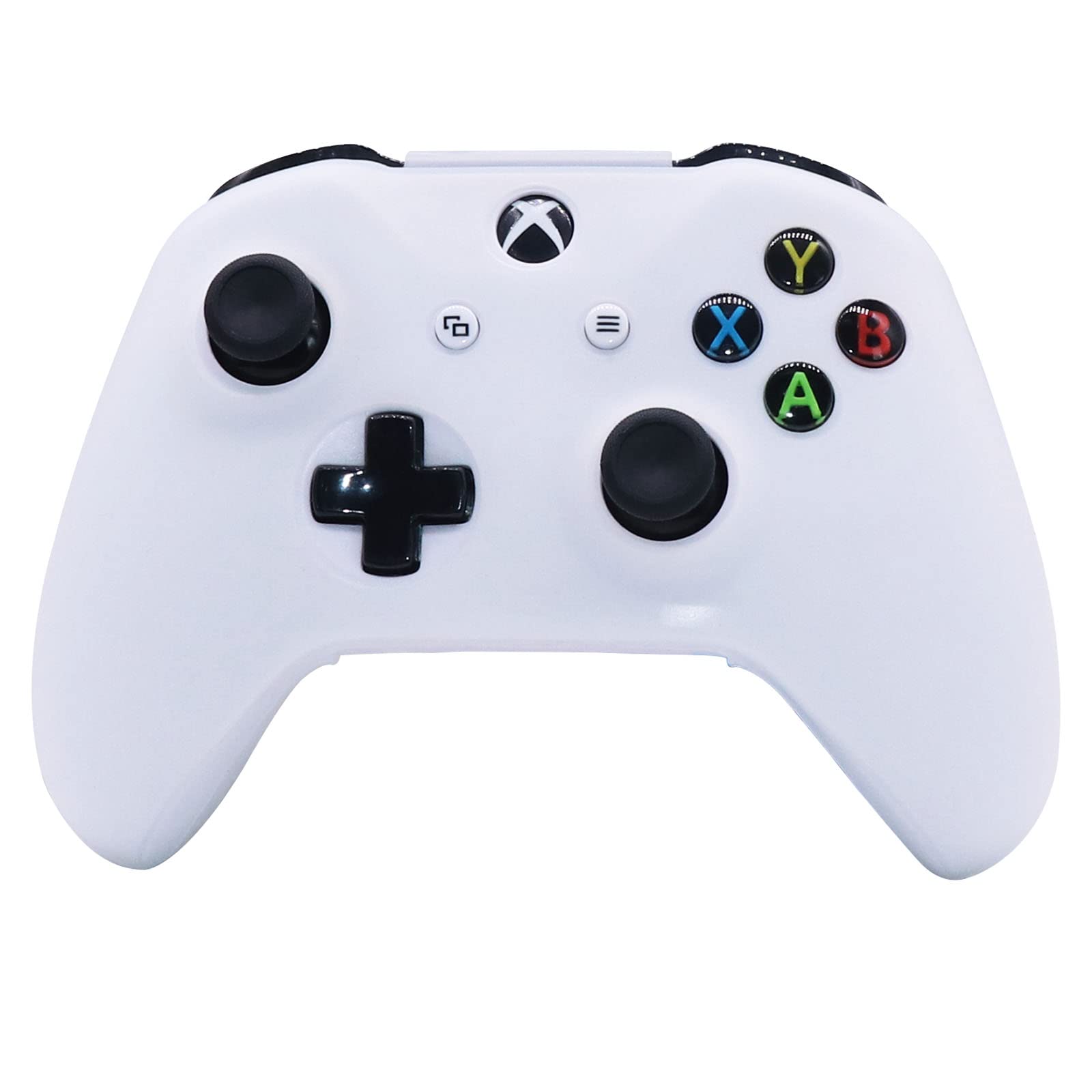 RALAN Controller Cover Silicone for Xbox One, Silicone Controller Cover Skin Protector in Dark Compatible for Xbox Ones Controller (Black Pro Thumb Grip x 8,Cat + Skull Cap Cover Grip x 2)