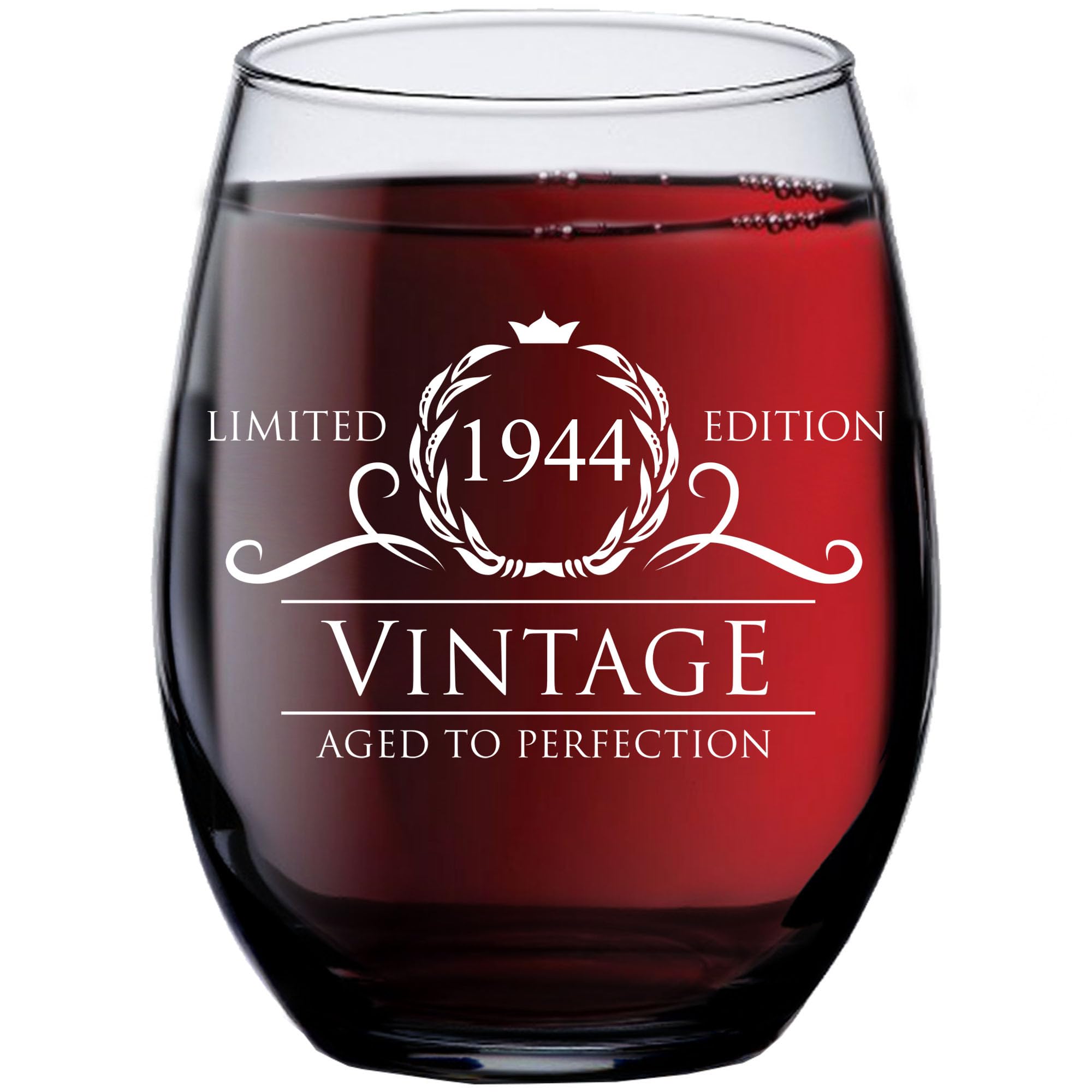 70th Birthday Gifts for Women Men - 1953, 15 oz Vintage Style Stemless Wine Glass - 70th Birthday Decorations for Women - Present Ideas Wine Accessories - Birthday Glasses Gifts for 70 Year Old Woman