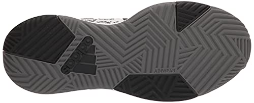 adidas Men's Own The Game 2.0 Basketball Shoe, White/Black/Grey, 10