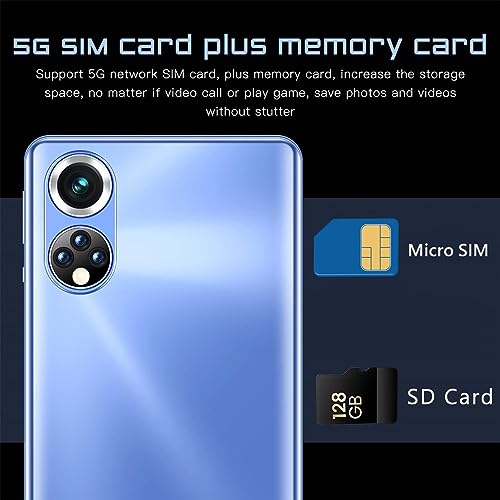 7.1'' Tablet Android 10 Phone Tablet 5G Dual SIM Slot - IPS Touchscreen, 2.4MP+4.8MP Rear Camera WiFi GPS Bluetooth4.2,Support 3G(Most 512GB Expand) Phone Call
