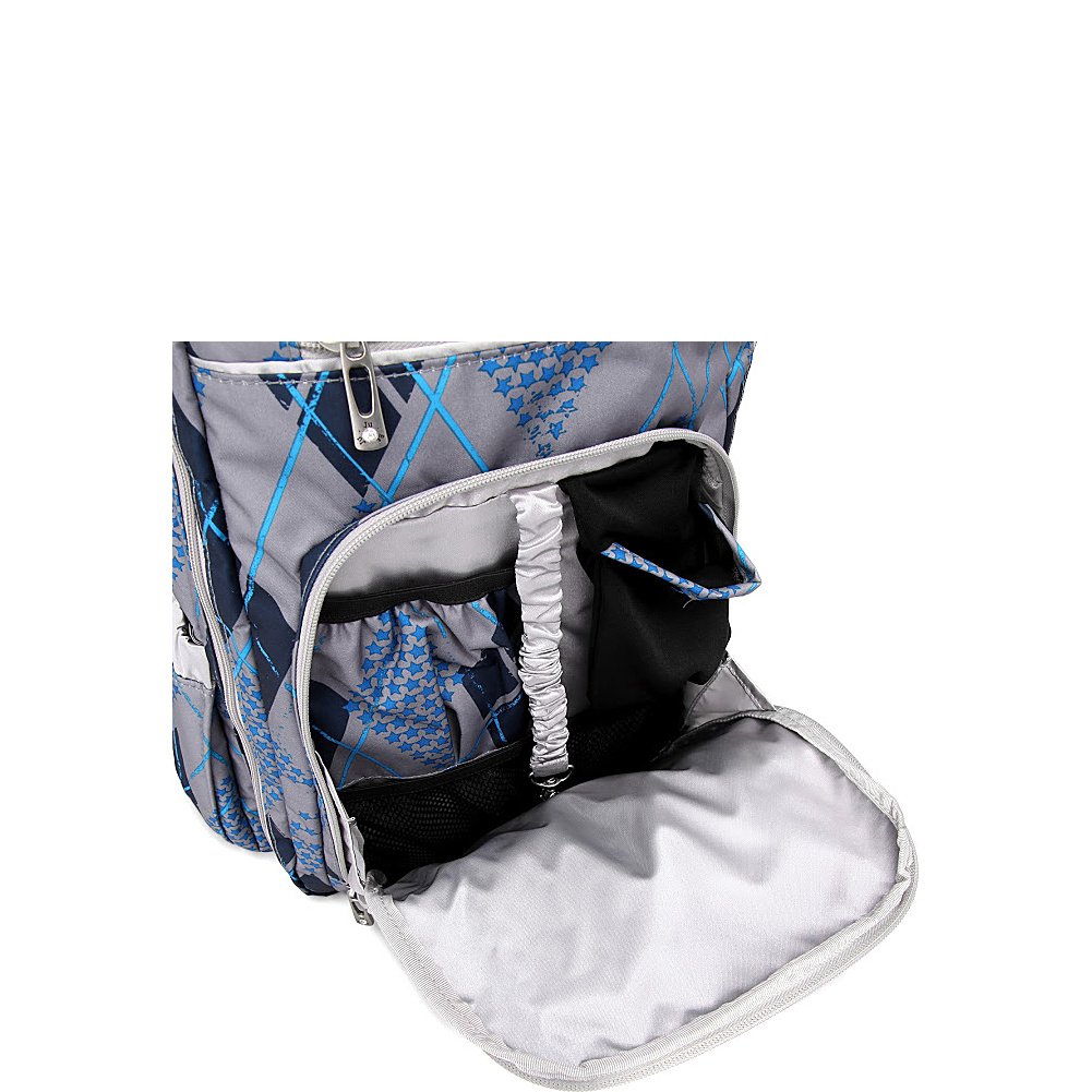 JuJuBe Be Right Back Unisex Travel Backpack, Diaper Bag with Memory Foam Changing Pad, Be Fashionably Organized Anywhere