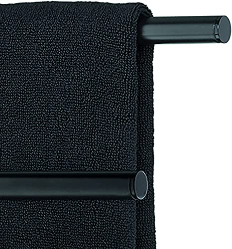Kela Free Standing Towel Rack for Bathroom Varda Collection, Black/White