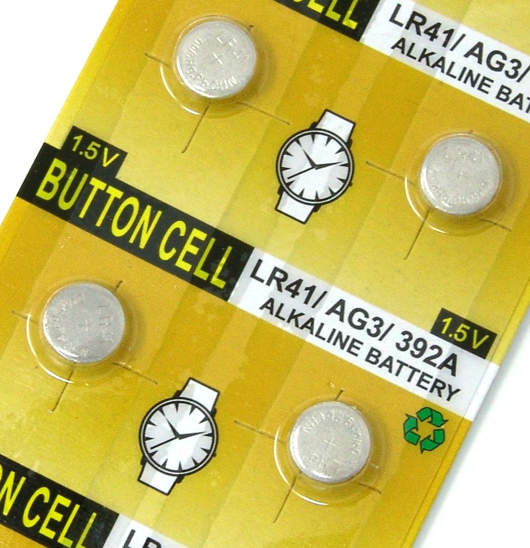 Rayverstar LR41 AG3 1.5 Volt Alkaline (20-Batteries) Fits: 392, 192, SR41, 384, 736, L736F (Full List Below)