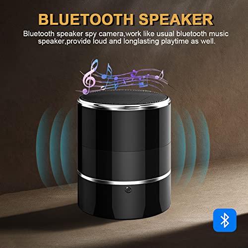 Aipmoz Hidden Camera with 32G SD Card, Spy Camera in Bluetooth Speaker,240°Viewing Angle,Motion Activated,Nanny Cams Wireless with Cell Phone App, camaras espias ocultas 4K for Home Security(2.4/5Ghz)