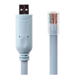 RW RoutersWholesale DB9 to RJ45 Console Cable 72-3383-01 Compatible/Replacement for Cisco CAB-CONSOLE-RJ45= (FTDI USB Type A to RJ45)