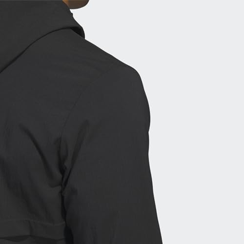 adidas Men's Ripstop Quarter Zip Hoodie, Black, 2X-Large