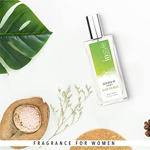 Instyle Fragrances | Inspired by Lancôme's La Vie Est Belle | Women’s Eau de Toilette | Vegan, Paraben Free, Phthalate Free | Never Tested on Animals | 3.4 Fluid Ounces