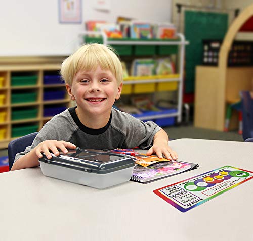 Kenson Kids “I Can Do It!” Caterpillar Token Board 10 Pack – Dry Erase Classroom- Student Incentive Star Charts - Ages 3-10 - Positive Reinforcement Boards with Customizable Goal Box-Measures 5 x 11”