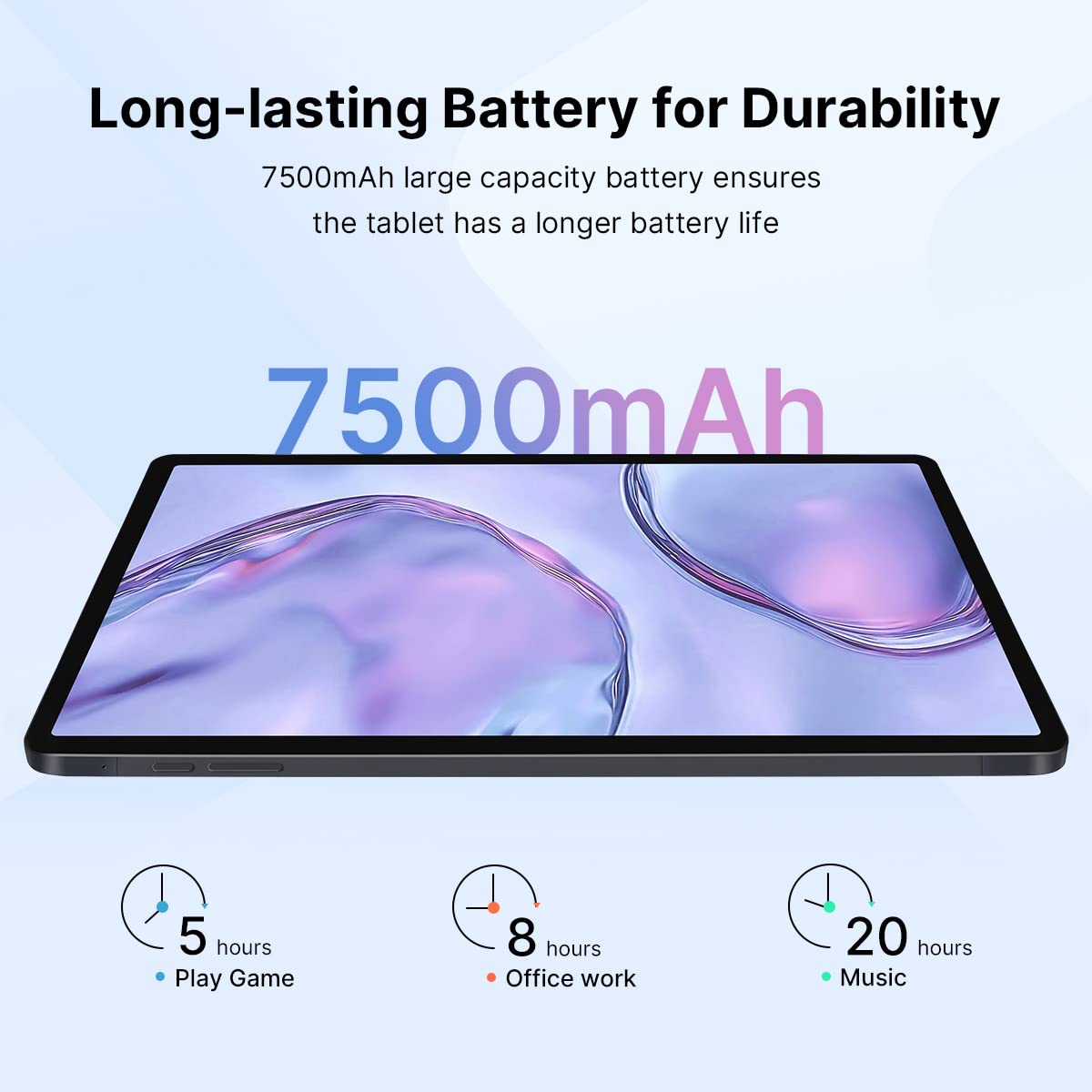 ApoloSign Android Tablet, 10.51-inch Expansive Touchscreen Tablet, 6+128GB,512GB Expand,Tablet Computer with Dual Camera(5+13MP),1200 * 1920 IPS Screen,WiFi and Bluetooth, 7500mAh Battery(Space Gray)