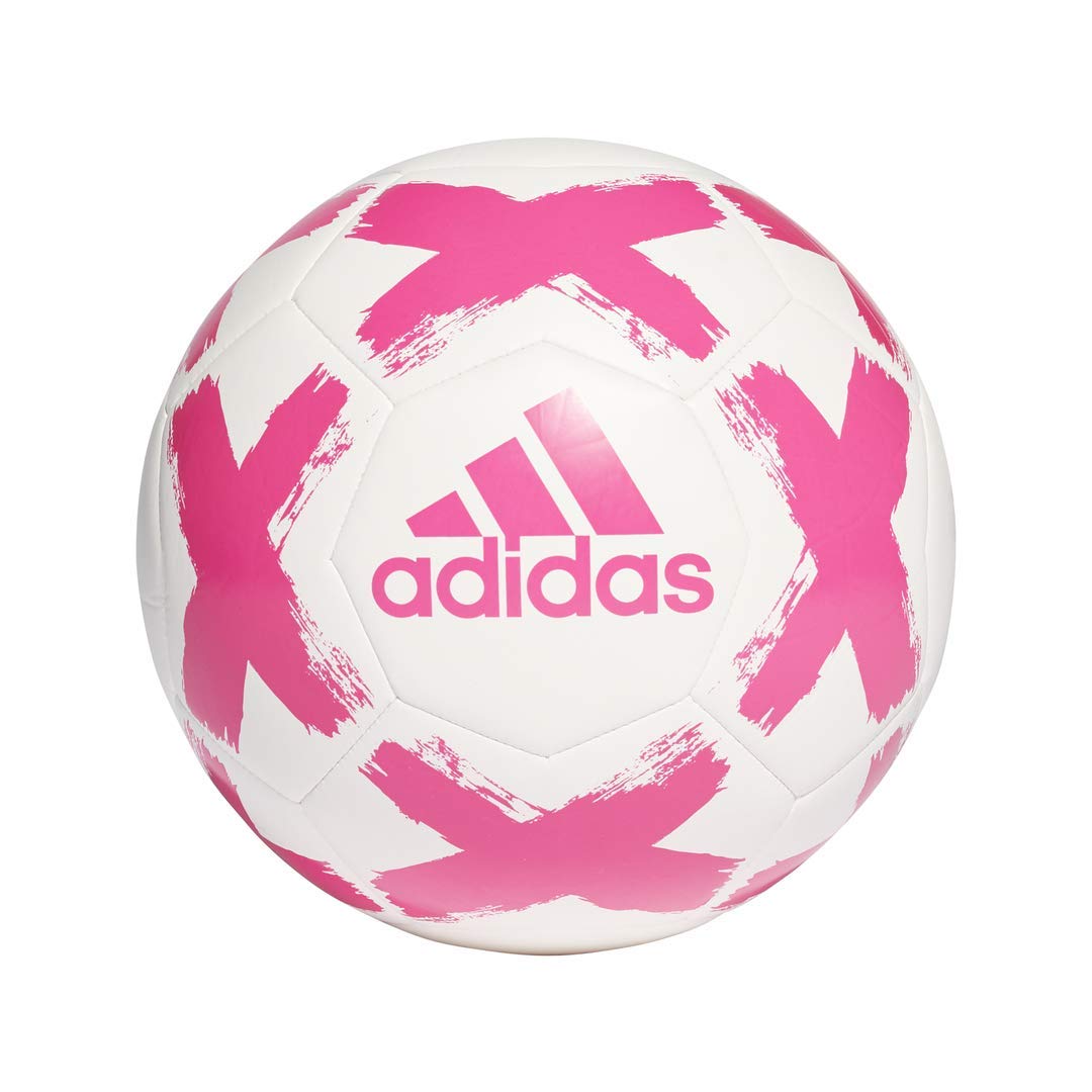 adidas Men's Starlancer Club Ball, White/Shock Pink, 3