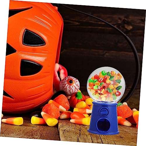 CHILDWEET 8pcs Mini Machine Rn Cake Topper Plastic Piggy Bank Mini Candy Plastic Gumball Machine for Kids Snack Dispenser Kids Piggy Bank Gumballs Machines Playthings Candy Twisting
