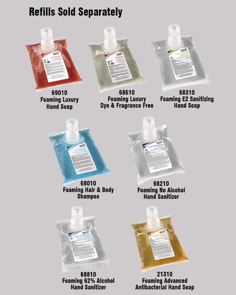 Health Guard 21310 Foaming Advanced Antibacterial Hand Soap, 1000 mL Refill Bag, Amber with Citrus Spice Scent (Pack of 4)