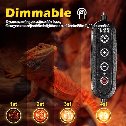 9 Pack Heat Lamp Bulbs for Reptile Dimmable G9 Mini Halogen Bulbs Warm White 75W Essential Heat Source for Bearded Dragon Gecko Turtle Lizard(9Pack)