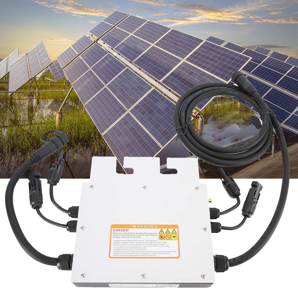 700W Micro Solar Inverter, 120V & 230V Solar Grid Tie Inverter with IP65 Waterproof, 2.4G Communication, Solar Panel Micro Inverter