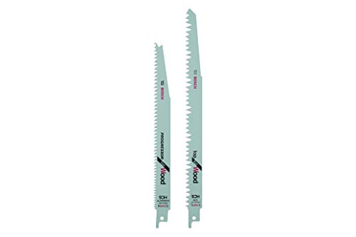 Bosch Professional 260925C111 2 TLG. Säbelsägeblatt (für Holz, Zubehör Säbelsäge) 2-Piece Set. Reciprocating Blade (Wood, Accessories Sabre Saw)