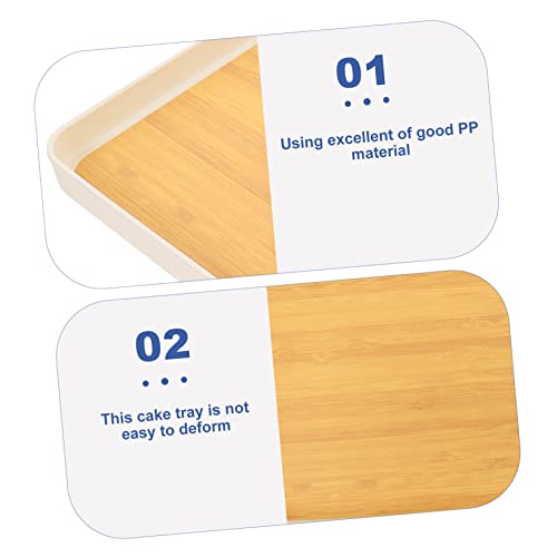 BESTOYARD 2pcs Dessert Plate Desktop Accessories Vanity Trays Garnish Tray Decorative Serving Trays Breakfast in Bed Tray Candle Plates pp Gathering Fruit Plate Household Coffee Tray Make up