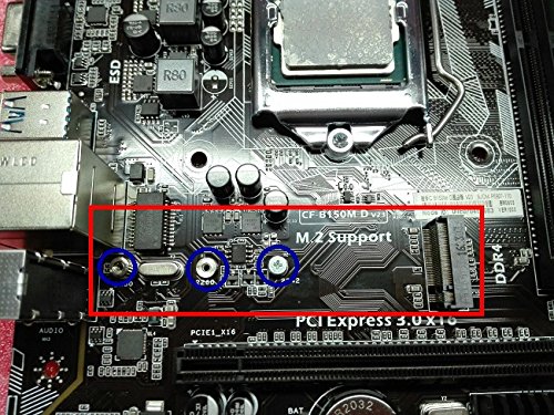 Kalanution M.2 Standoff and Screw for M.2 Drives,Asus Motherboard M.2 Screw + Hex Nut Stand Off Spacer(2 Sets)+1 pcs Screwdriver
