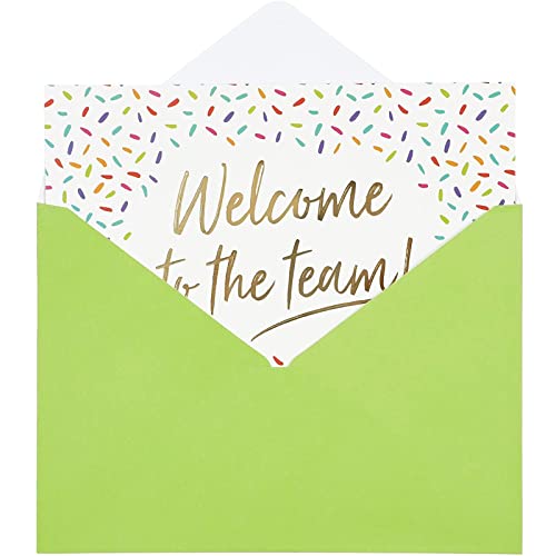 Pipilo Press 36 Pack Welcome Cards with Envelopes for New Employees, Business Greeting Note Cards for Team Gifts, Guests in Confetti Design, Blank Inside (5 x 7 In)