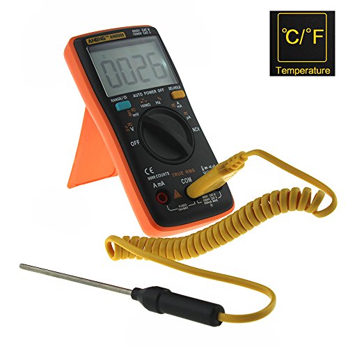 Autoranging Multimeter Kit, ANENG AN8009 Digital Multimeter Tester with Leads Test Probe AC/DC Voltage Electronic Meter