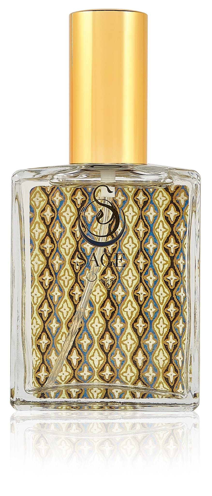 Onyx Organic Perfume Spray by Sage- 2 oz, Vegan & Cruelty-Free, Earthy Scent, Black Coconut, Vanilla, Oakmoss