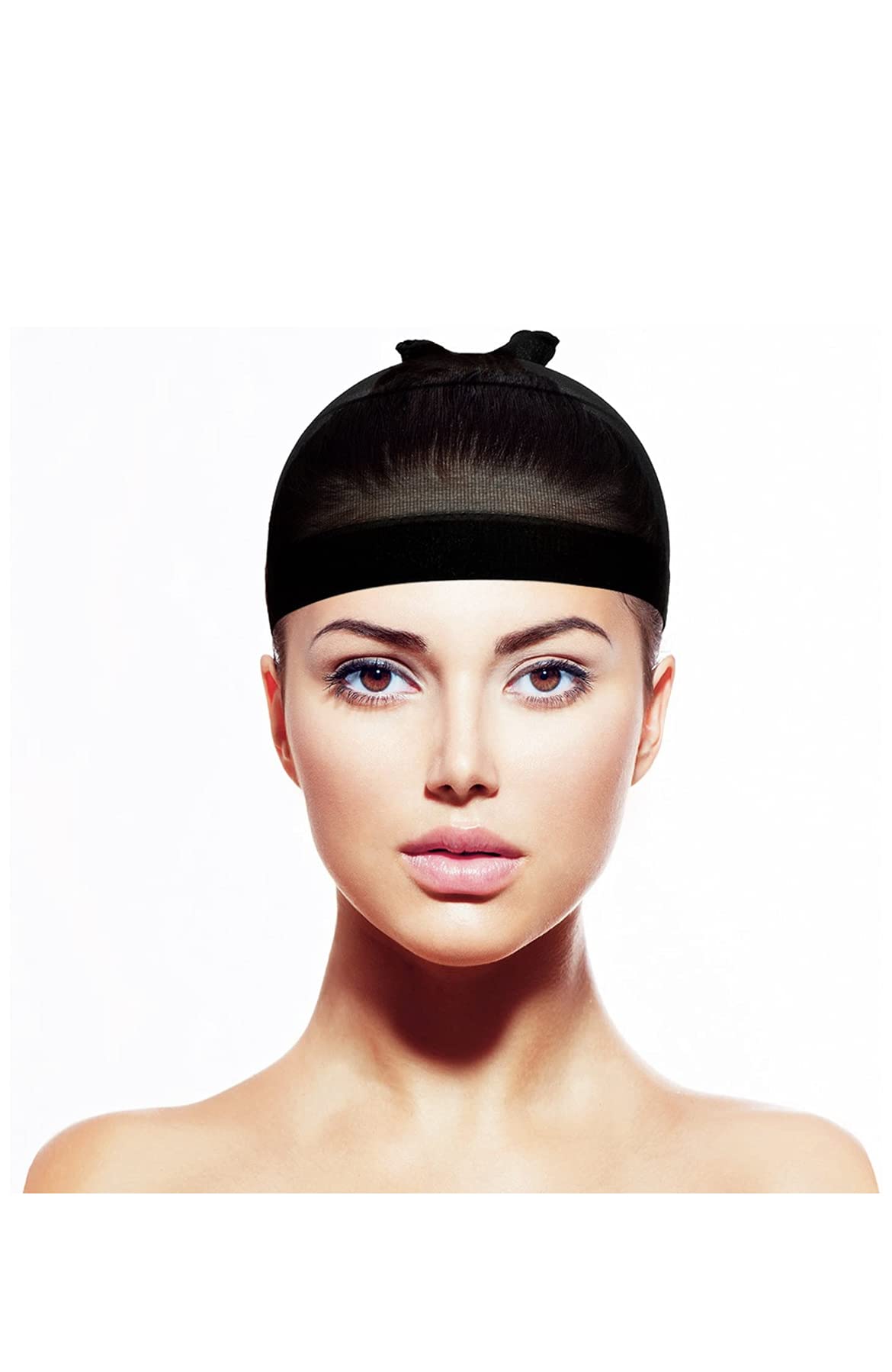 IGS 5 pack Wig Caps Black Mesh Cap, Black Wig Cap, Brown Wig Cap (Including Salon Pro 30 Second Bonding Glue 2 Pack-1 oz each) Hair Extension Styling Wig Making Bonding Adhesive Glue Kit