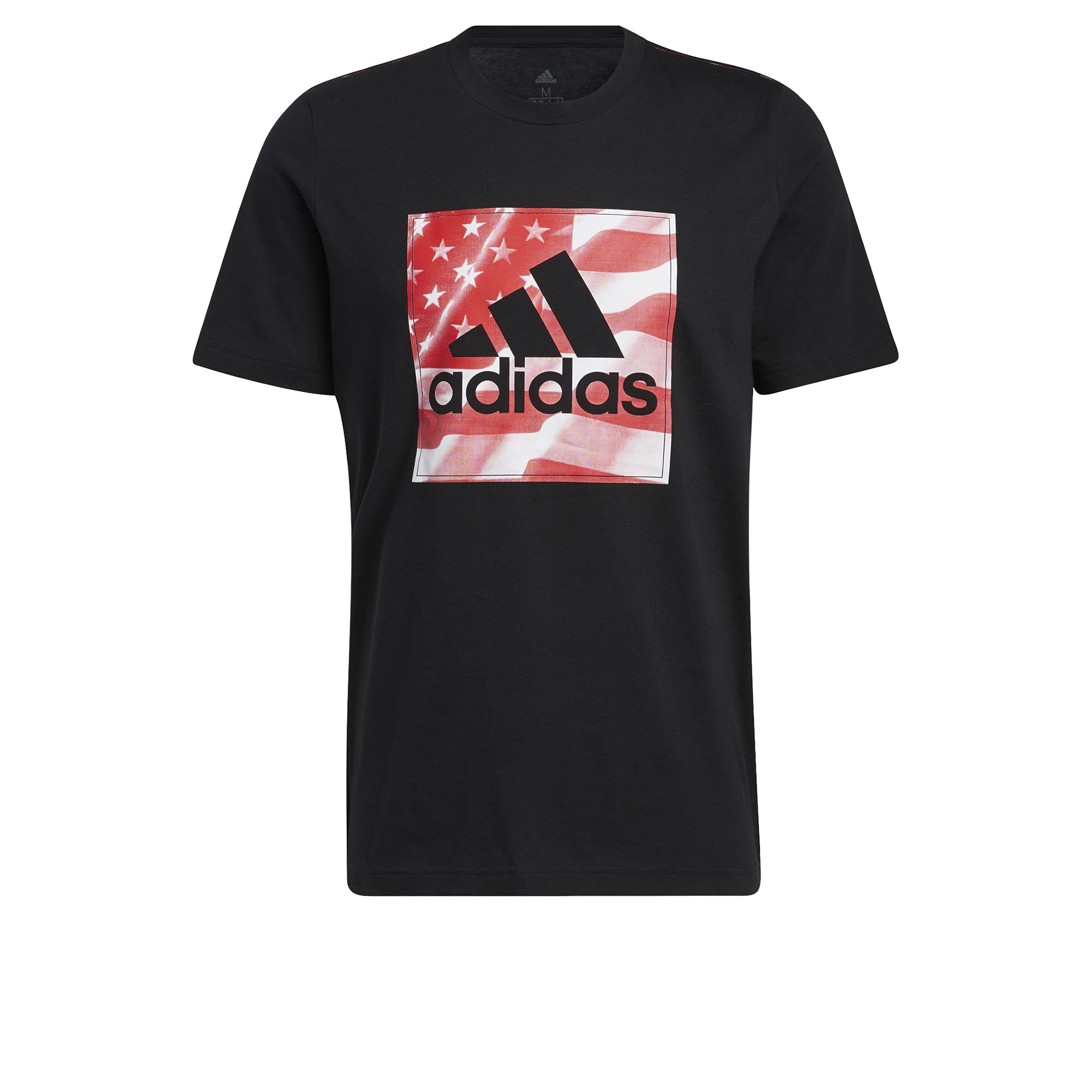 adidas Mens Americana Cotton Graphic T-Shirt Medium Grey Heather Large