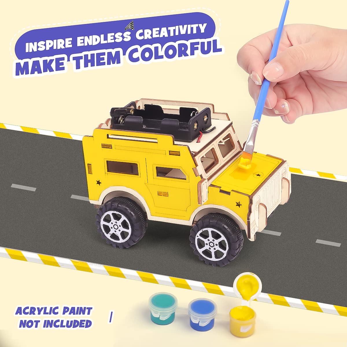 5 Set Science Kits for Kids, STEM Projects Gifts for Boys Girls, DIY Wooden Building Science Engineering Educational STEM Toys for Ages 6+