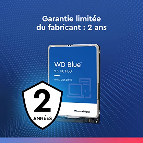Western Digital WDBMYH0020BNC-WRSN Blue 2 TB 2.5 Inch Internal Hard Drive - 5400 RPM Class, SATA 6 Gb/s, 128 MB Cache, Black