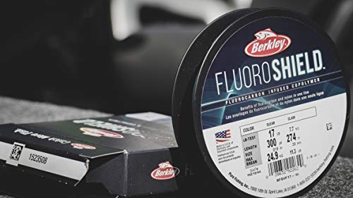 Berkley FluoroShield™, Clear, 15lb | 6.8kg, 300yd | 274m Fishing Line, Suitable for Freshwater Environments