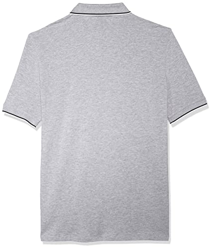 A|X ARMANI EXCHANGE mens Short Sleeve Jersey Knit Polo Shirt, B09b Heather Grey, X-Large US