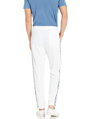 A|X Armani Exchange Men's Polyester Tricot Draw String Trouser, White, M