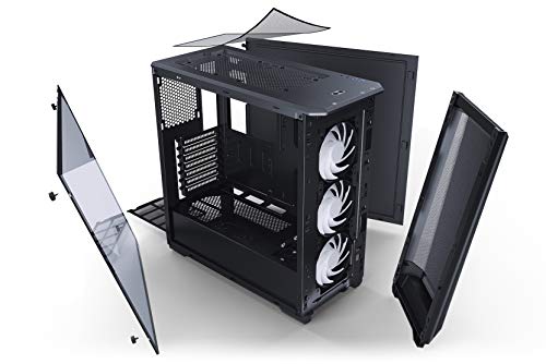 Phanteks Eclipse P400A Digital ATX Mid-tower(PH-EC400ATG_DBK01), Mesh Front Panel, Tempered Glass, Digital-RGB, Black