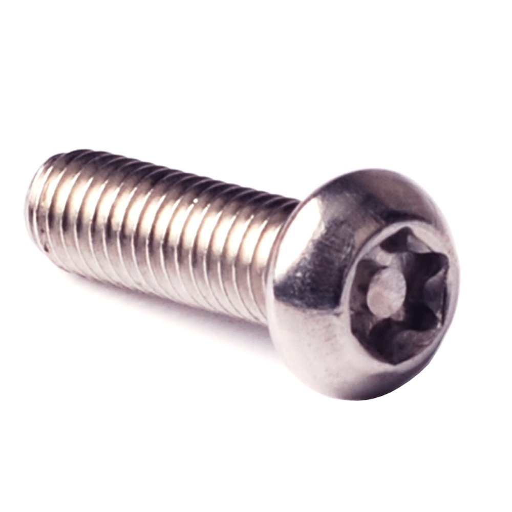 HH FASTENERS M8 x 30mm Pin-in-head Torx Screws, 8-Pieces, Stainless Steel 304, Silver, Right Hand Threads, Metric