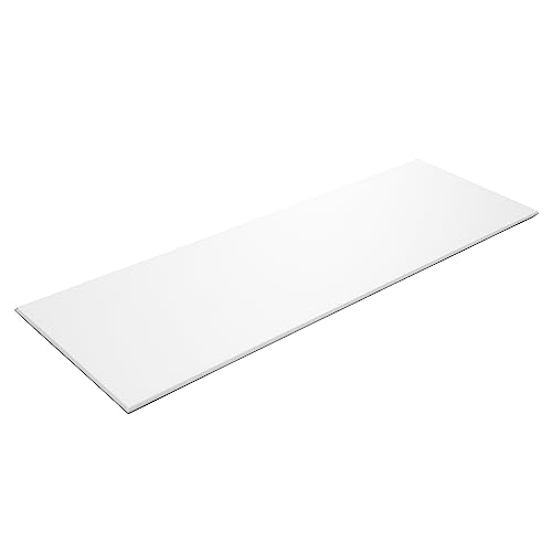 Avant Decor | Sample Tile | Stone Composite Subway Solid Color Tiles | Peel and Stick Kitchen Backsplash Tiles | Wall Tiles | 4โ x 12โ | Bex Metro Matte Cotton